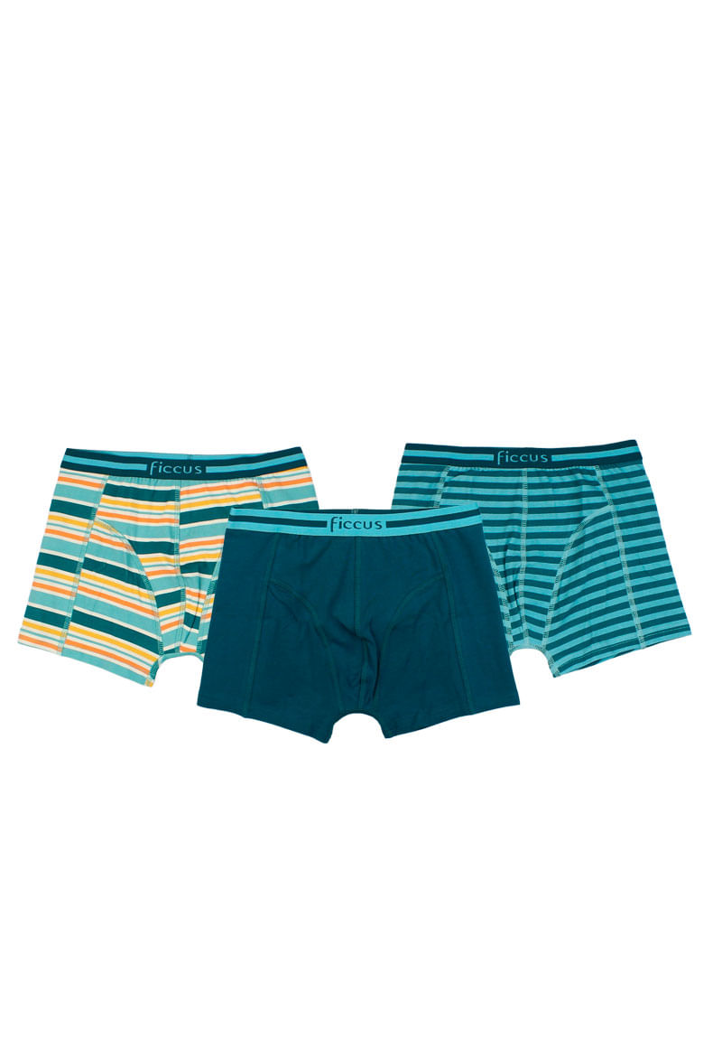 Boxer Pack Triple Ri Teens Niño Combo 1 (3 Colores) 12 a 16 Años